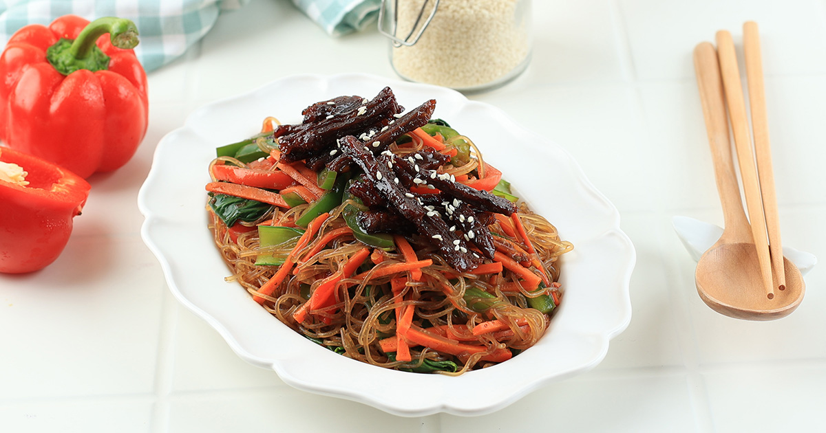 How to Design a Korean Japchae Illustration for a Magazine Ad